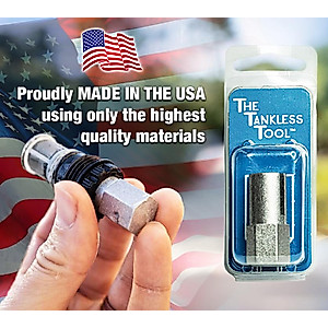 The Tankless Tool - The Ultimate Inlet Filter Removal Tool Compatible with All Rinnai Tankless Water Heaters | Tankless Water Heater Descaling | Tool for Easy Tankless Water Heater Maintenance