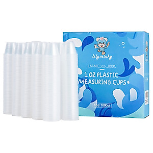 1000 Pack Disposable Medicine Cups (1 oz), Medical Plastic Measuring Cups For Medical Purposes, or Mixing and Measuring Resin, Epoxy, DIY Arts & Crafts, Paint, Cooking