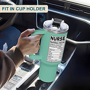 AT2Z GLOBAL Nurse Gifts - Nurses Week Gifts - Nurse gifts for Women - Christmas Nurse Gifts - Nursing Appreciation Gifts, RN/LPN/NICU Gift - Gift For Nurse Female, Nurse Tumbler 40oz With Handle