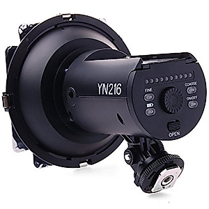 YONGNUO YN216 YN-216 LED Video Light with Adjustable 3200K-5600K Color Temperature and 4 Color Plates for Canon Nikon DSLR Cameras