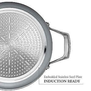 TECHEF - CeraTerra Collection, 2.8-quart Ceramic Nonstick Soup Pot with Glass Lid (PFAS, PTFE, and PFOA Free), Made in Korea (2.8-quart)