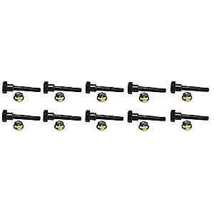 LAWN & GARDEN AMC 10 Pack, Compatible with Honda Snowblower Shear Pins & Nut Part #'s 90102-732-010 & 90114-SA0-000, Code 1410182, 1533355