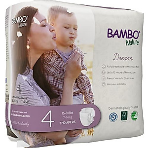 Bambo Nature Premium Baby Diapers (SIZES 0 TO 6 AVAILABLE), Size 4, 162 Count