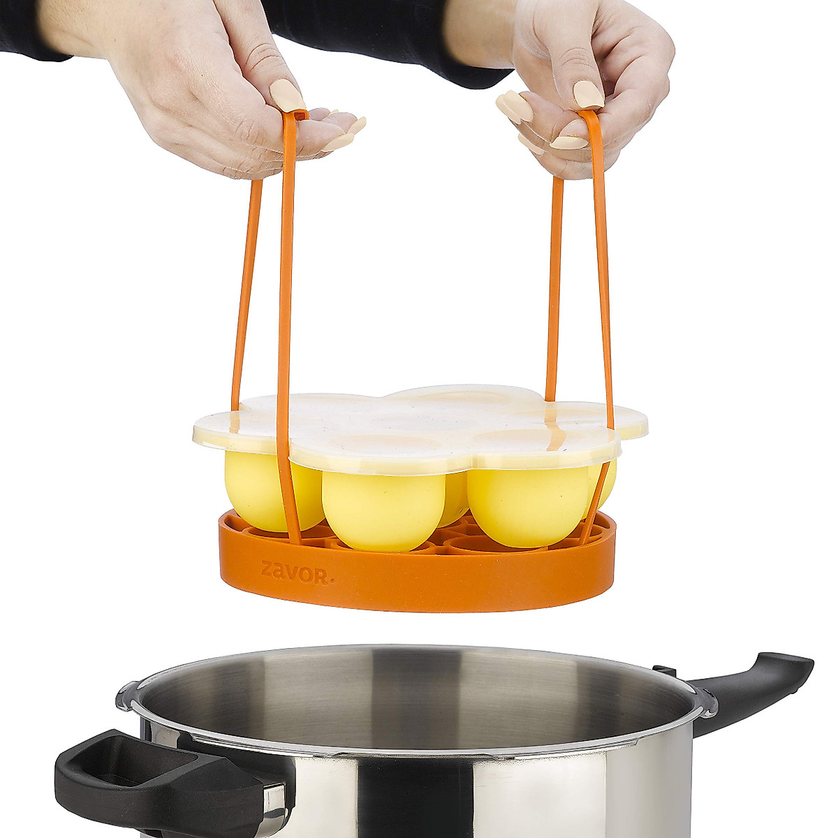 Zavor Silicone Egg Lover's Set | 2-pack Egg Bites Molds + Cooking/Egg Rack for Pressure Cookers, Instant & Stock Pots | BPA-free, Non-scratch Pressure Cooker Accessories Collection