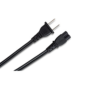 Hosa PWP-426 IEC C7 to NEMA 1-15P Power Cord, 8 Feet