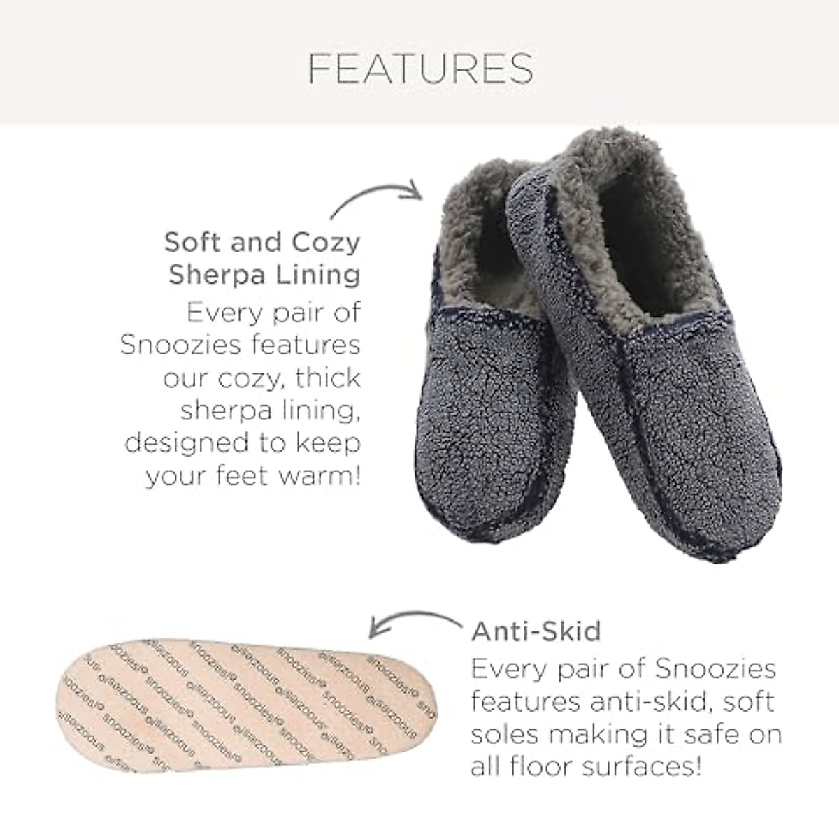 Snoozies Mens Pairables - Mens Slippers - House Slippers for Men - Couch Potato - Medium