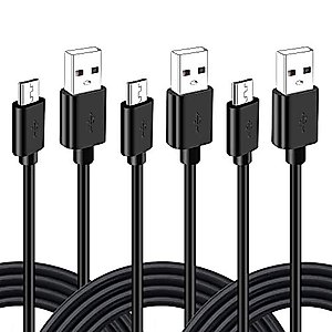 3Pack 10FT PS4 Charger Cord for Xbox One Controller,PS4 Charging Cable,Micro USB Cable for Xbox One S/X Slim Elite Controller,Playstation 4 Games,Dualshock 4 Controller Data Sync Cord