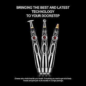 DANGSHAN 3-in-1 Acupuncture Pen, Electronic Acupuncture Pen, Pain Relief Therapy, Meridian Energy Pulse Massage Pen, Powerful Meridian Energy Pen Relief Pain Tools
