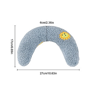 Yjcnelcr Dog Chew Toy Plush Pet Pillows Neck Supporting Sleep Aid Toy Stuffed Soft Toy for Small Dogs Relief Anxiety Dog Sleep Aid Toy Relief Anxiety Toy Pet Pillows for Cats