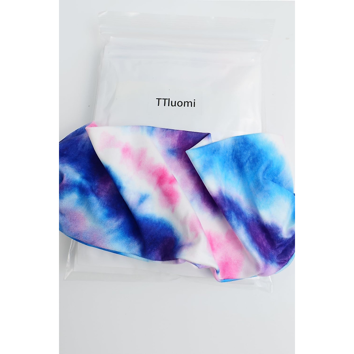 4 Pack Athletic Tie-dye Headbands Boho Wide Stretch Non Slip Hair Bands Wrap Yoga Fashion Elastic Hair band for Sports, Workouts, Style