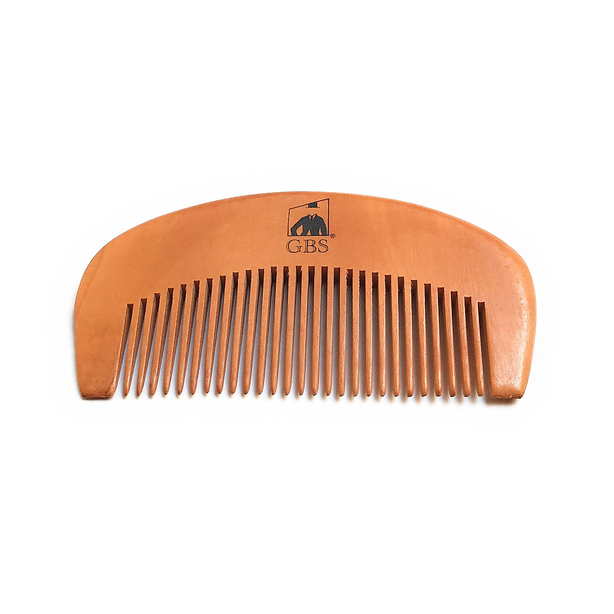 G.B.S Men's Oval Wood Handle Boar Bristle Brush, Beard Comb, Wooden beard comb, Ideal Choice for Men- Professional beard brush for super-stylish beard