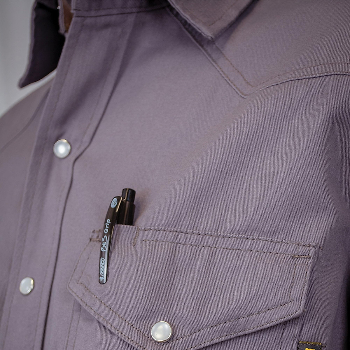 Flame Resistant FR Shirt - 100% C - Light Weight (Large, Royal Blue)