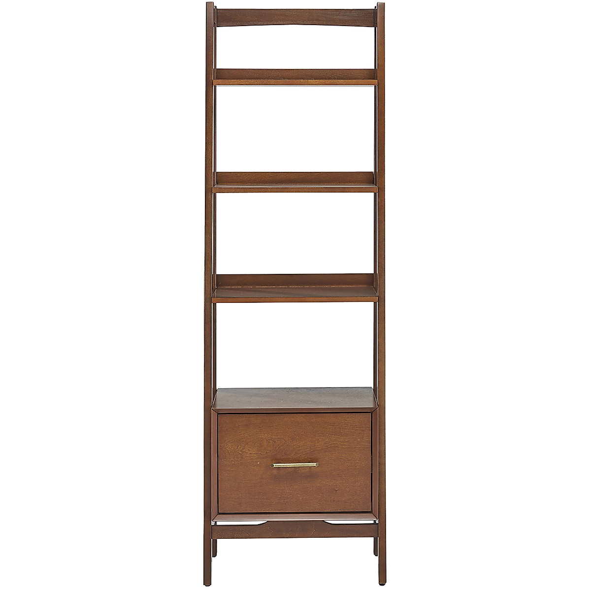 Crosley Furniture Landon Small Etagere Bookcase, Mahogany