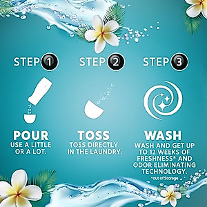 Purex Crystals in-wash Fragrance and Scent Booster, Tahitian Breeze, 21 Ounce (Pack of 4)