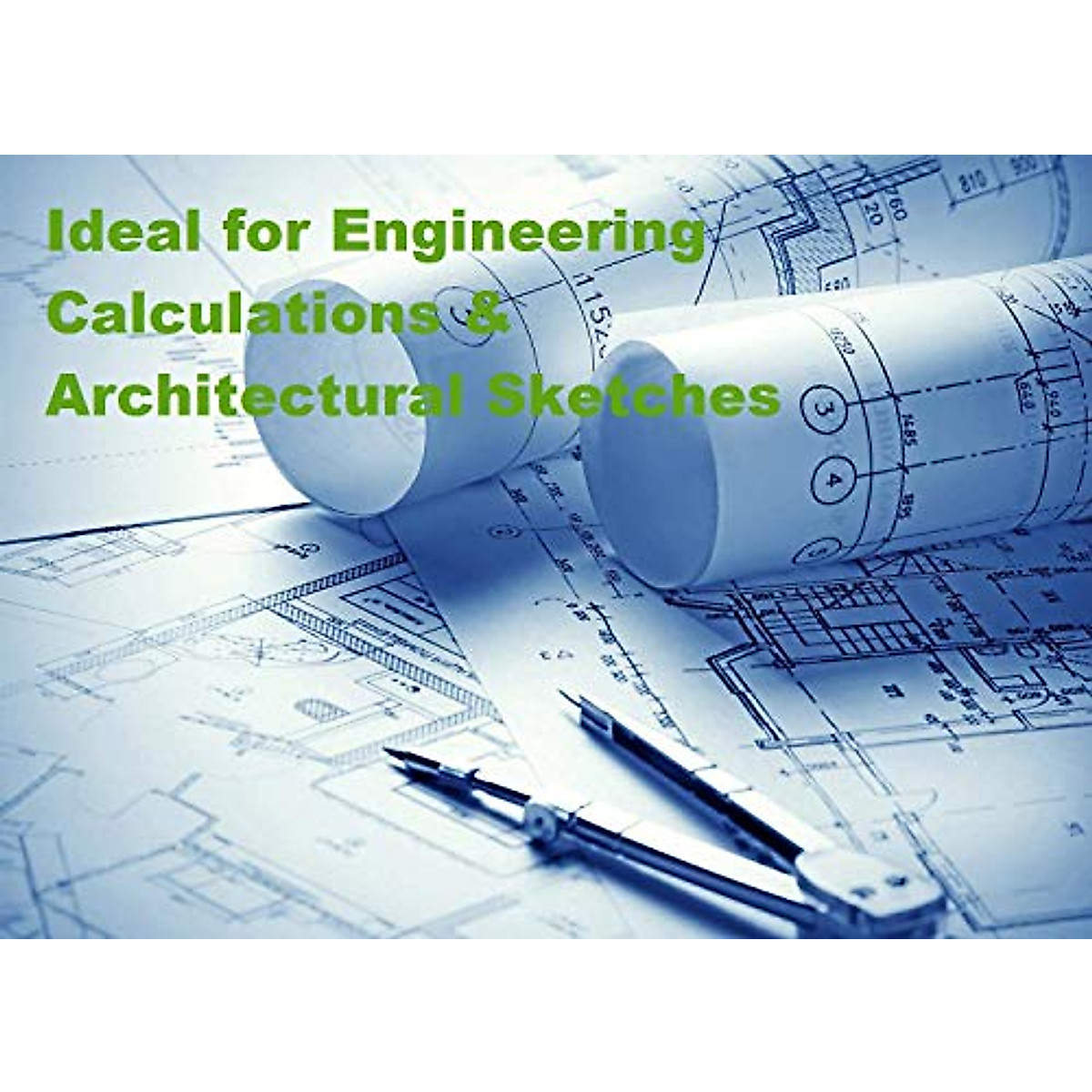 EcoChit 24" x 150' Plotter Paper Rolls 92 Bright 20lb 2" Core, 4 rolls - Every Case Plants Two Trees