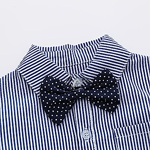 Boarnseorl Baby Boys Long Sleeve Gentleman Outfits Set,3-6M