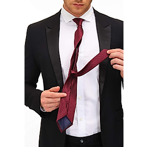 Adulove Men's Necktie Classic Silk Tie Woven Jacquard Neck Ties 6 PCS