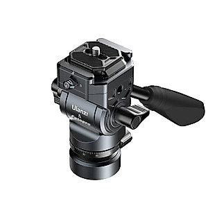 ULANZI F38 Video Travel Tripod, 61.4" Carbon Fiber Tripod w Quick Release Fluid Head, 2.38lbs Ultra Lightweight Portable Stable Professional Camera Photo Video Tripod, Load up to 22lbs, with Bag