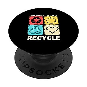 Think Outside The Trash Recycle Waste Management PopSockets Swappable PopGrip