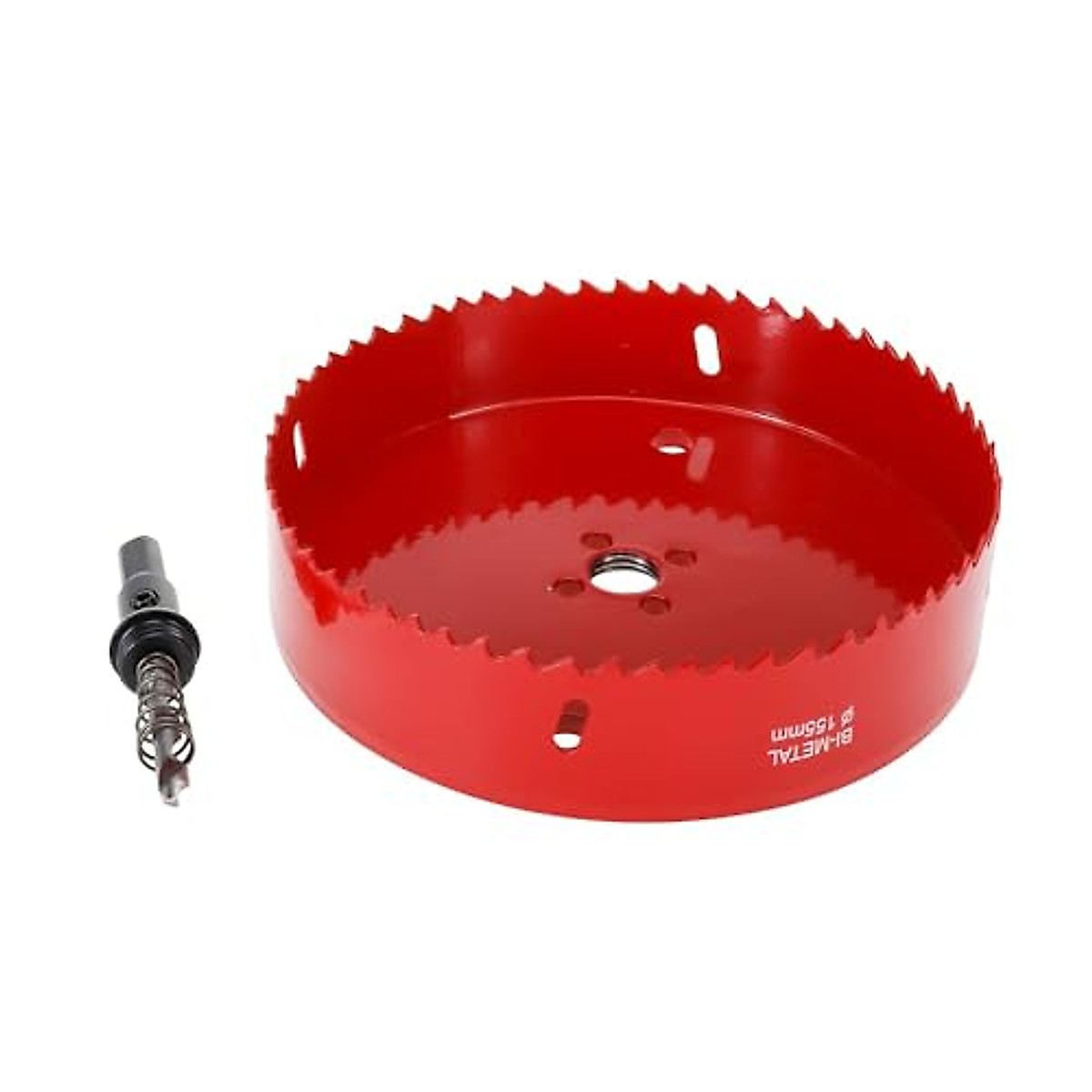 BTSHUB 6" 152mm Hole Saw Heavy Duty Steel Drilling Cutter for Making Cornhole Boards Drywall Wood Plastic Fiberboard Soft Metal