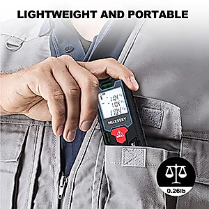 Laser Measure 130ft, MiLESEEY S2H Laser Tape Measure with 2 Bubble Levels, ±1/16IN Accuracy, Laser Measurement Tool for Area Measurement,Volume and Pythagoras, 2" LCD Backlit Laser Distance Measure