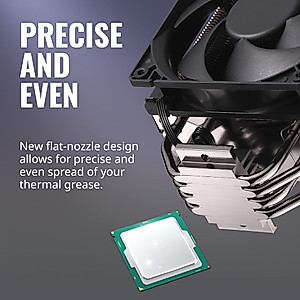 Cooler Master New Edition MasterGel Regular High Performance Thermal Paste w/ Exclusive Flat-Nozzle Syringe Design for CPU and GPU