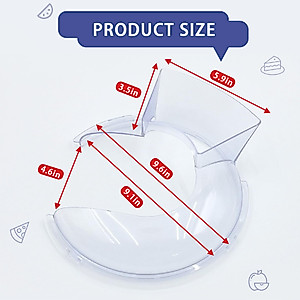 KSMBLPS Pouring Shield Fit For kitchenaid 5.5, 6, 7, 8 Quart Stainless Steel Bowl(Diameter is Between 9.1~9.6 IN), Splash Guard Bowl-Lift Stand Mixer Accessories Three-Year Free Replacement