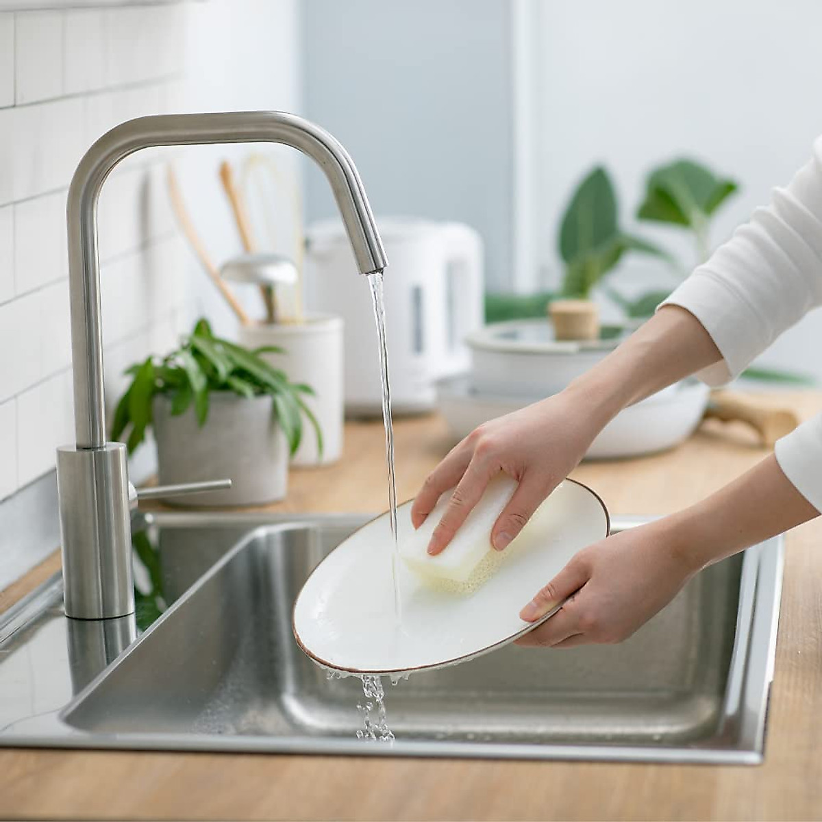 simfe. Dinnerware Set, 6-Piece Set, 9.1/6.3 inches (23/16 cm) Plate, 5.5 inches (14 cm), Free Bowl, Donburi, Oval Bowl, Microwave Safe, Made in Japan, Blue