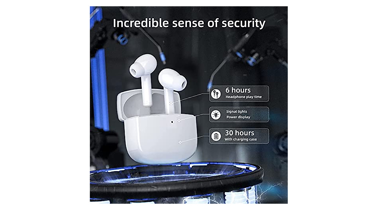 KAHPAN Wireless Earbuds with Bluetooth 5.3 | 30H Playtime & Waterproof IPX7