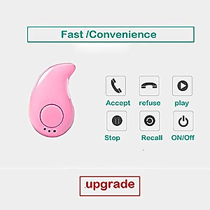 LUYANhapy9 Bluetooth Earphone S530 Mini Wireless Bluetooth V4.1 Sport Earphone Headset Headphone for Phone PC White