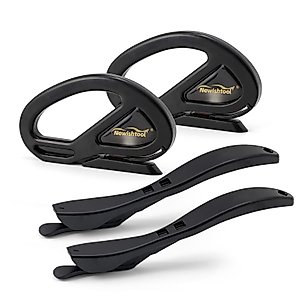 NEWISHTOOL 4 Pack Black Gift Wrap Cutter, Christmas Wrapping Paper Cutter Safety Cutter for Cutting Holiday Present Gift Wrapping Paper Craft Papers, 2 Types Sliding Cutter Tool Paper Slitter Knife