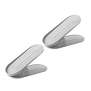 DOITOOL Shoe Rack, 2pcs Shoe Slots Organizers Double Layer Adjustable Shoes Slots Slipper Rack Holders