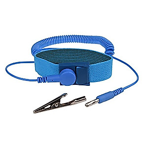 Anti Static Wrist Straps - 3 Pack - Reusable Anti-Static Wrist Straps equipped with Grounding Wire and Alligator Clip - Enables you to Ground Yourself while working on Sensitive Electronics