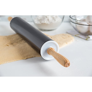 Fox Run Non-Stick Rolling Pin, Carbon Steel, 12-Inch Barrel, Black