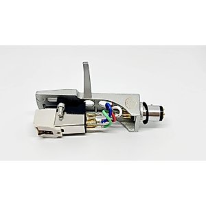 MAG Silver Headshell with AT3600 Cartridge and Conical Stylus, Fits Stanton T 50, T 52, T 55 usb, T 60, T 62, T 80, T 92, T92 usb, T 120, ST 100, ST 150