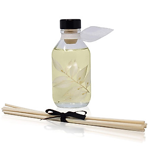LOVSPA Coconut & Eucalyptus Reed Diffuser Oil Set - Scented Stick Room Freshener - Creamy Coconut, Eucalyptus, Mint, Tonka, Vanilla Sugar - Made in The USA