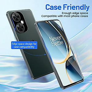 TQLGY 3 Pack Screen Protector for OnePlus Nord N30 5G with 3 Pack Camera Lens Protector, Ultra HD Tempered Glass, 9H Hardness, Anti-Scratch, Bubble Free, Easy Installation, Case Friendly