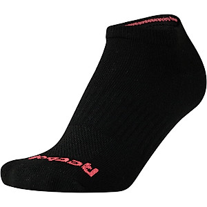 Reebok Women's Athletic Socks - Performance Low Cut Socks (12 Pack), Size 4-10, All Black