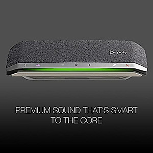 Poly Sync 40 Teams USB-A & USB-C Speakerphone - for Streaming Voice, Video, Distance Learning, Remote Work, School, Conferencing Apps - Zoom, Webex, Meet, Team, Global Teck Bundle Microfiber