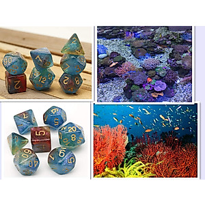 DND Dice Polyhedral 7-Die Dice Set for D&D Dungeons & Dragons Role Playing Gaming Ocean dice
