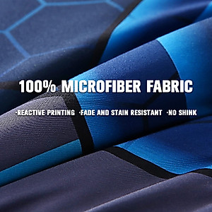 JQinHome Twin Gamer Comforter Set for Boys,6 Piece Bed in A Bag 3D Video Game Bedding -All Season Soft Microfiber Down Alternative Comforter Gamer Bedding Sets for Kids