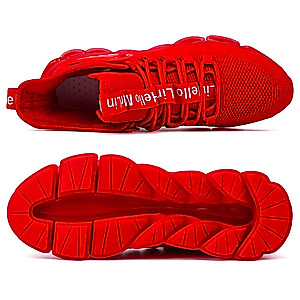 Hello MrLin Men's Running Shoes Non Slip Athletic Tennis Walking Blade Type Sneakers Hip Hop