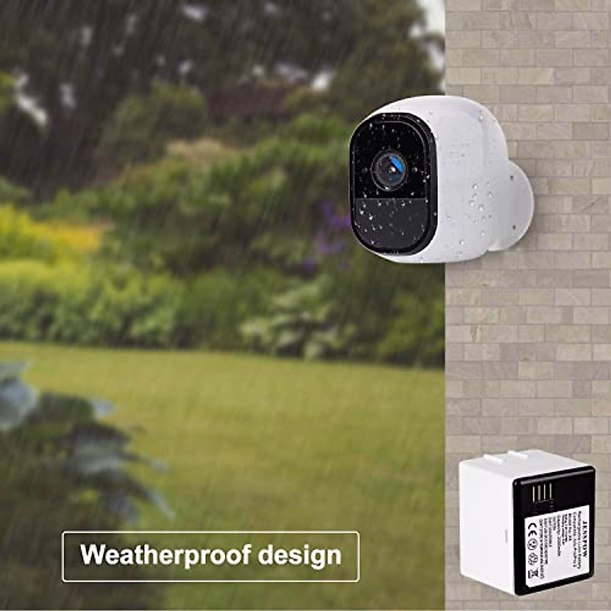 JESSPOW Replacement Battery for Arlo Pro, Arlo Pro 2 (VMA4400), 2-Pack 2580mAh Li-ion Rechargeable Batteries for Arlo Pro/Pro 2 [ ONLY for Arlo Pro/Pro 2 Camera, NOT Compatible with Ultra/Pro 3 ]