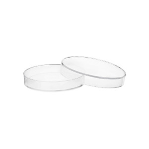12PK Plastic Petri Dishes with Lids - 2" Diameter, 0.5" Depth - Molded in Polypropylene - Reusable, Autoclavable - Translucent - Eisco Labs