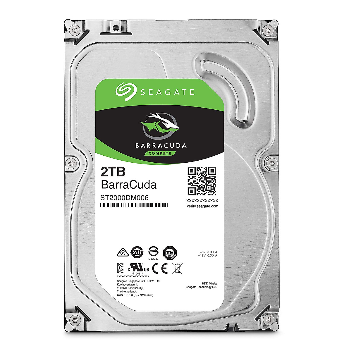 Seagate BarraCuda 2TB Internal Hard Drive HDD – 3.5 Inch SATA 6 Gb/s 7200 RPM 64MB Cache for Computer Desktop PC Laptop (ST2000DM006)