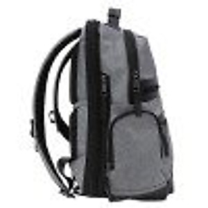 Renwick Business Backpack with Genuine Leather Trim (Grey Denim)