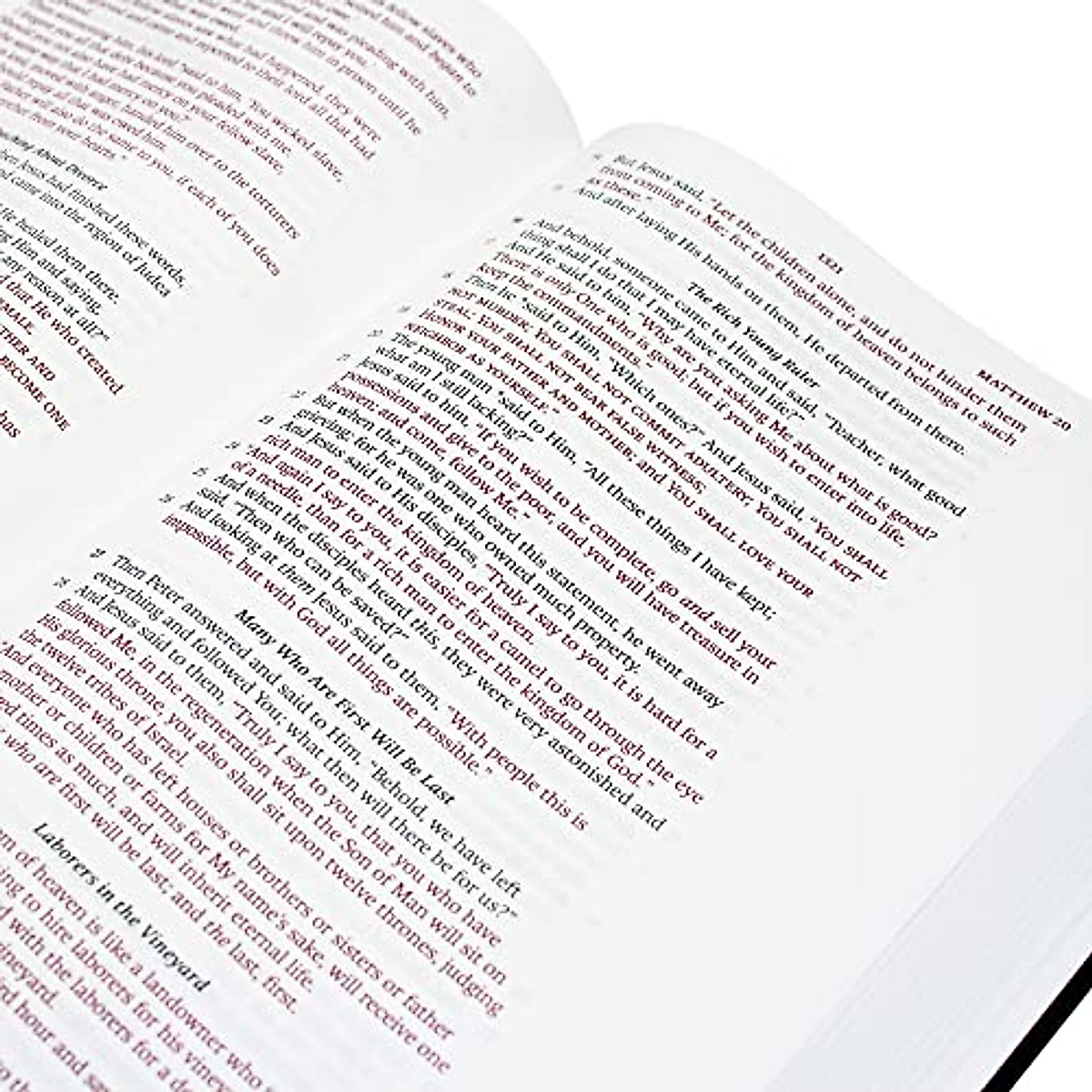 LSB Large Print Wide Margin Black Hardcover