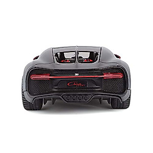 Maisto Bugatti Chiron Sport 16" Red and Black Special Edition 1/24 Diecast Model Car