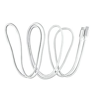 Digipartspower White 5ft 100W USB-C to USB-C Data Sync Power Adapter Charger Cord Cable Compatible with Dell Latitude 12 5290 T17G002 2-in-1 Laptop