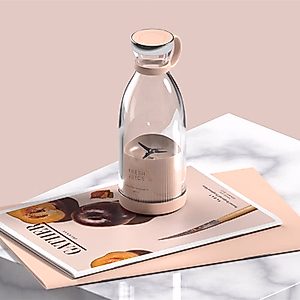 Personal Size Blender, Fresh Juice Portable Blender for Smoothies or Shakes, Personal Mixer, Portable Blender, Wireless USB Rechargeable Fruit Blender for Sports, Camping, Fitness. ((Pink)